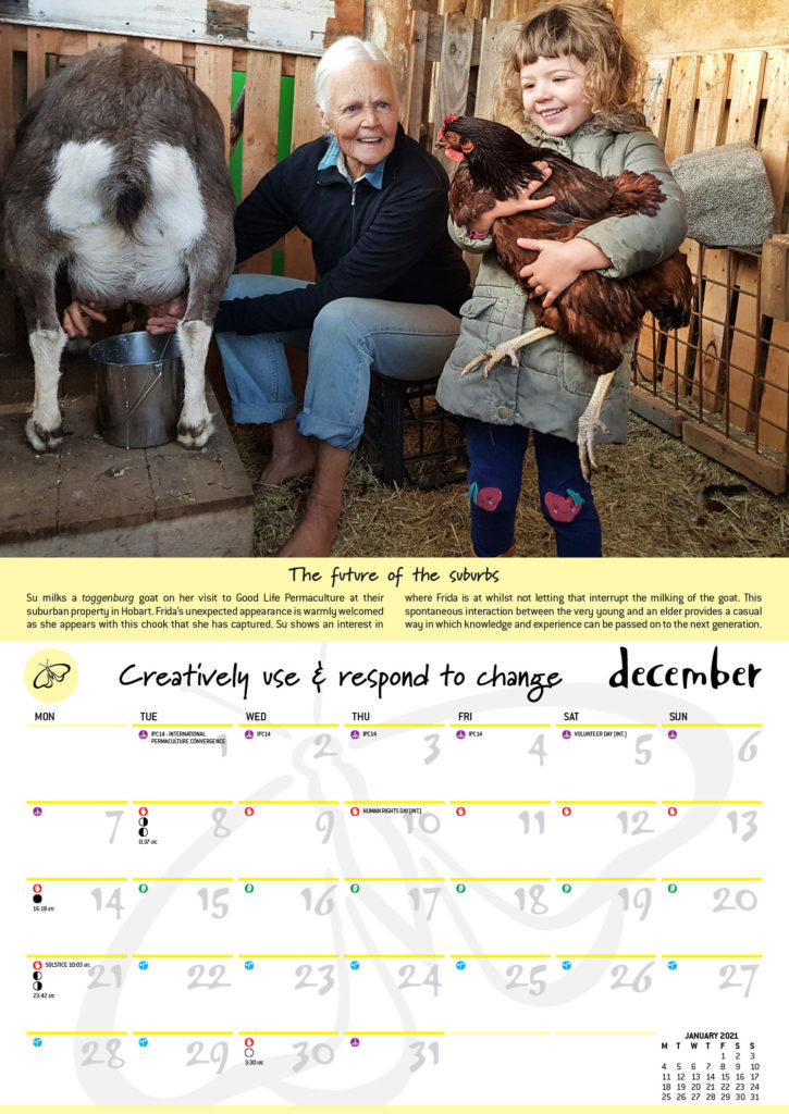 2020 Permaculture Calendar - with moon planting guide